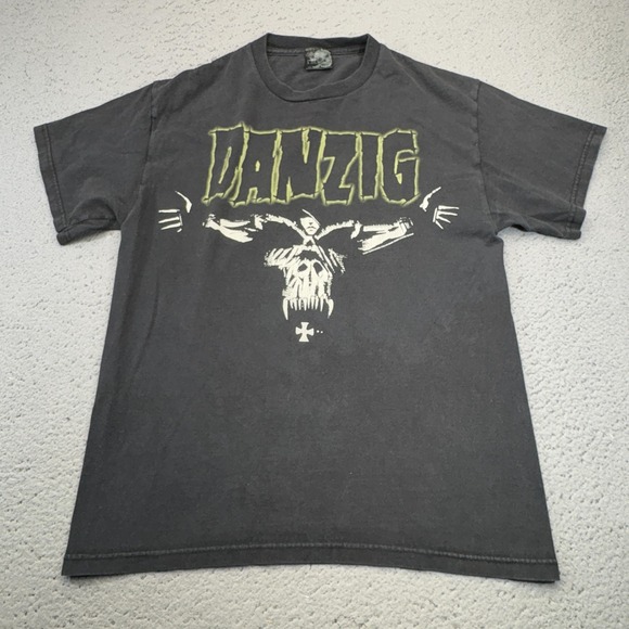 giant | Shirts | Danzig T Shirt Mens Medium Black Crucifixion Skull ...